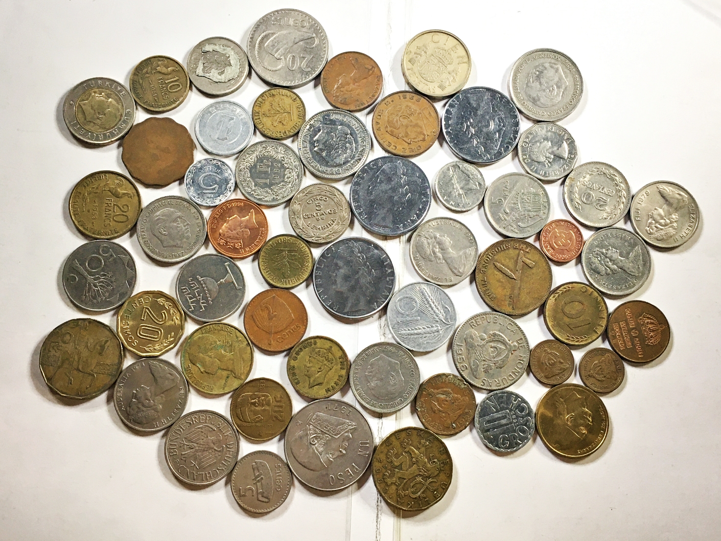 Large Lot of World Coins*Over 9 oz*Dutch, Honduras, Spain and More ...