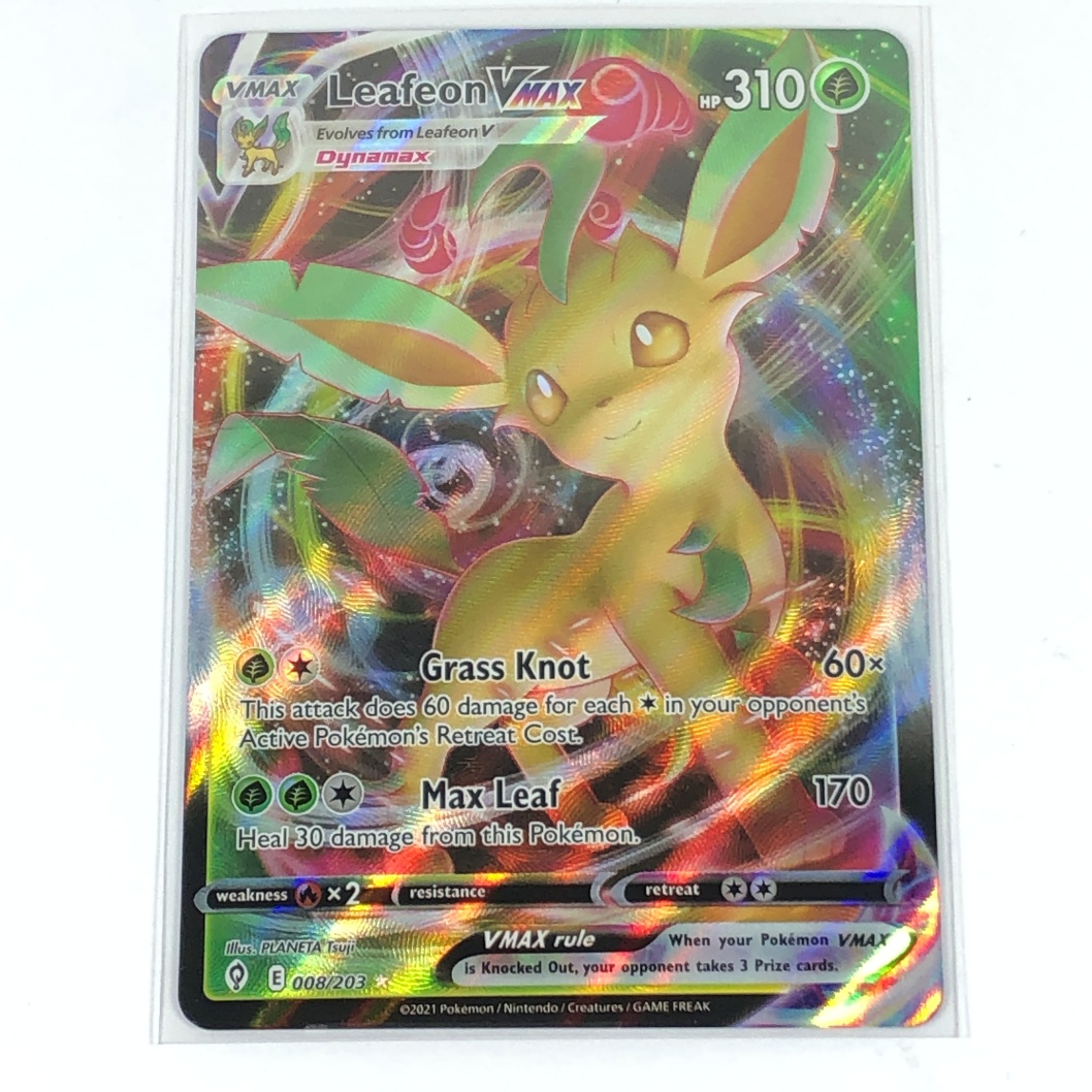 Leafeon Vmax Grass Knot Ability POKEMON Trading Card Game | Property Room