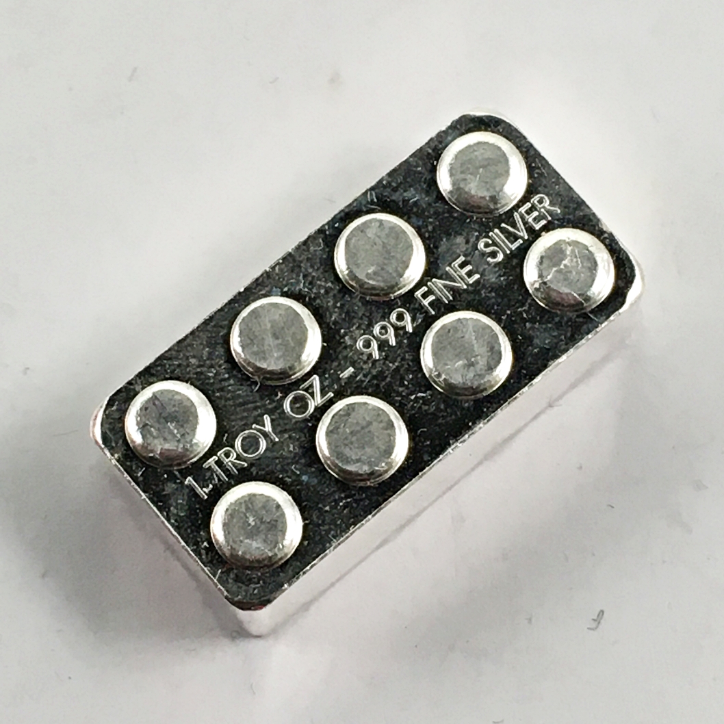 Lego Design 1 Troy oz .999 Fine Silver Bar*Stackable | Property Room
