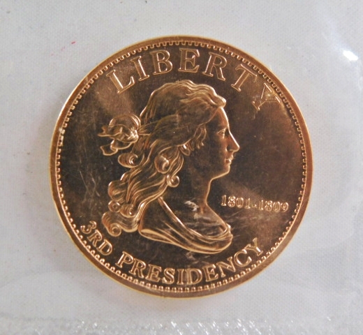 Liberty Medallion*The 3rd Presidency 1801-1809*Thomas Jefferson ...