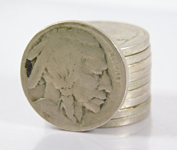 Lot Of 10 Dateless Buffalo Nickels | Property Room