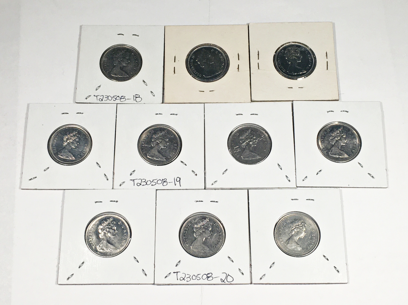 Lot of 10 High Grade 1970's Canadian Quarters | Property Room