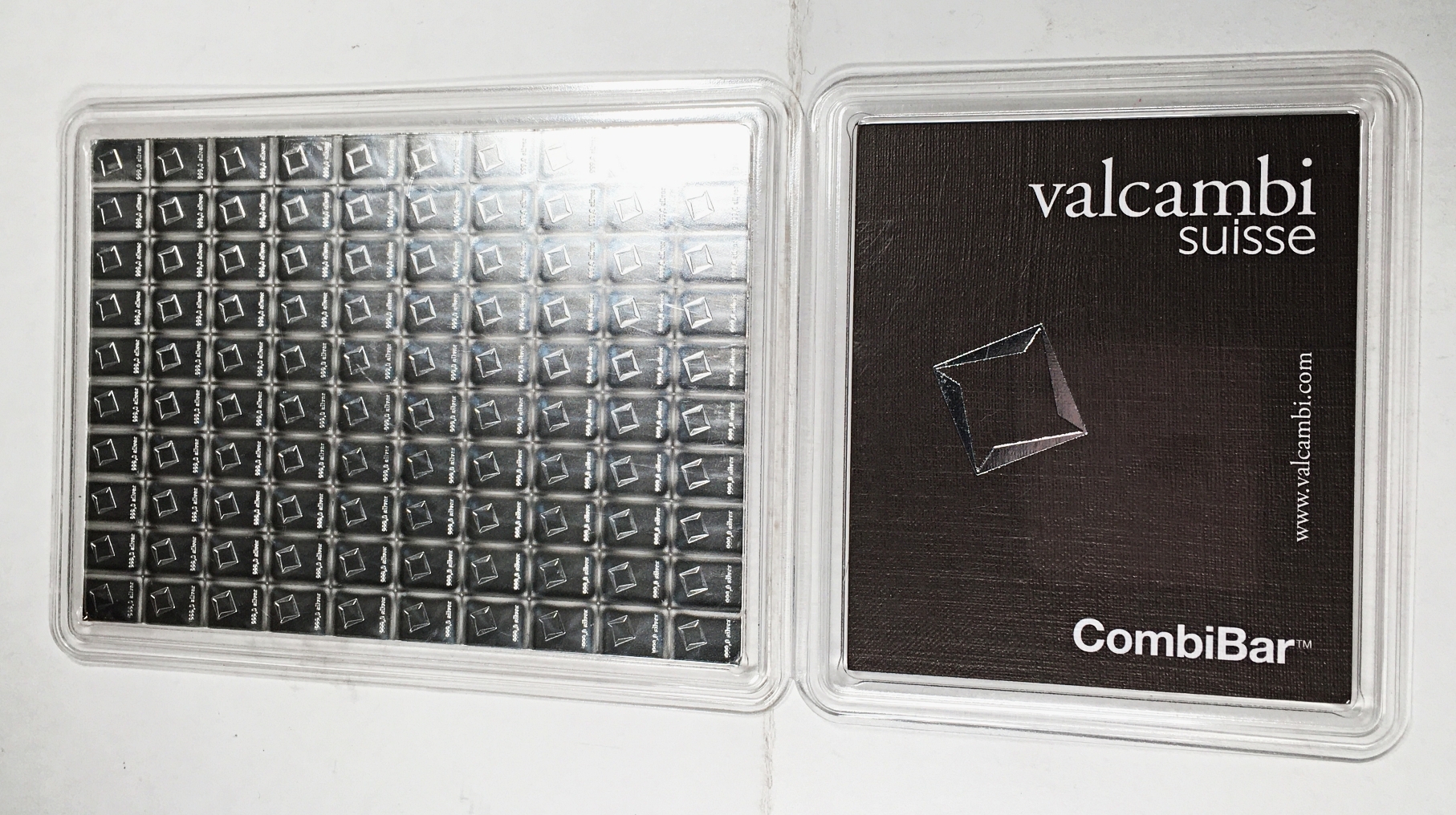 Lot of 100 One Gram Bars .999 Silver*Total Silver Weight is 100 Grams ...