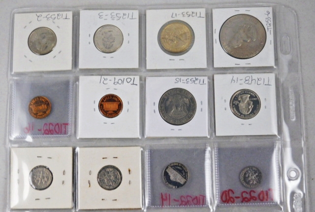 Lot of 20 Mixed Denomination United States Coins: Dollars, Half Dollar ...