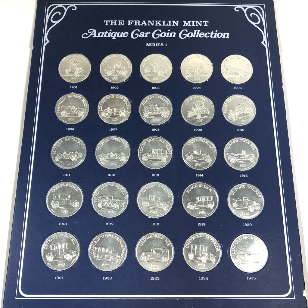 Lot of 25 "Antique Car Collection" Tokens*Series 1*New*Uncirculated*The ...
