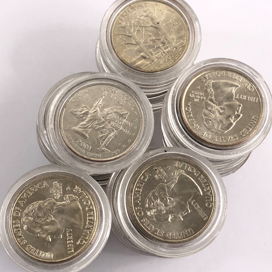 Lot of 50 Uncirculated Commemorative State & America the Beautiful ...
