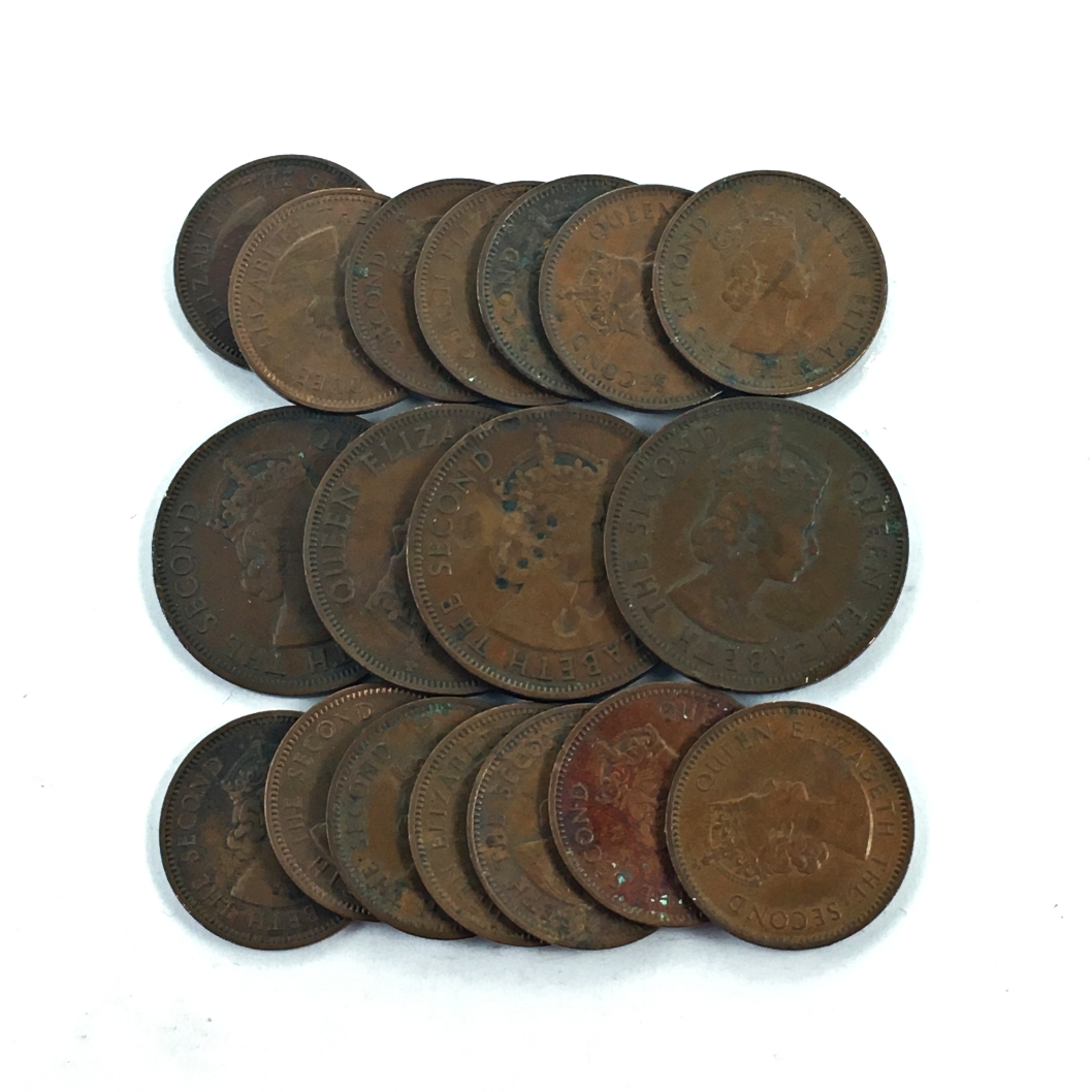 Lot of !8 Coins of Cypress*1955 Three Mils and Five Mils Coins ...