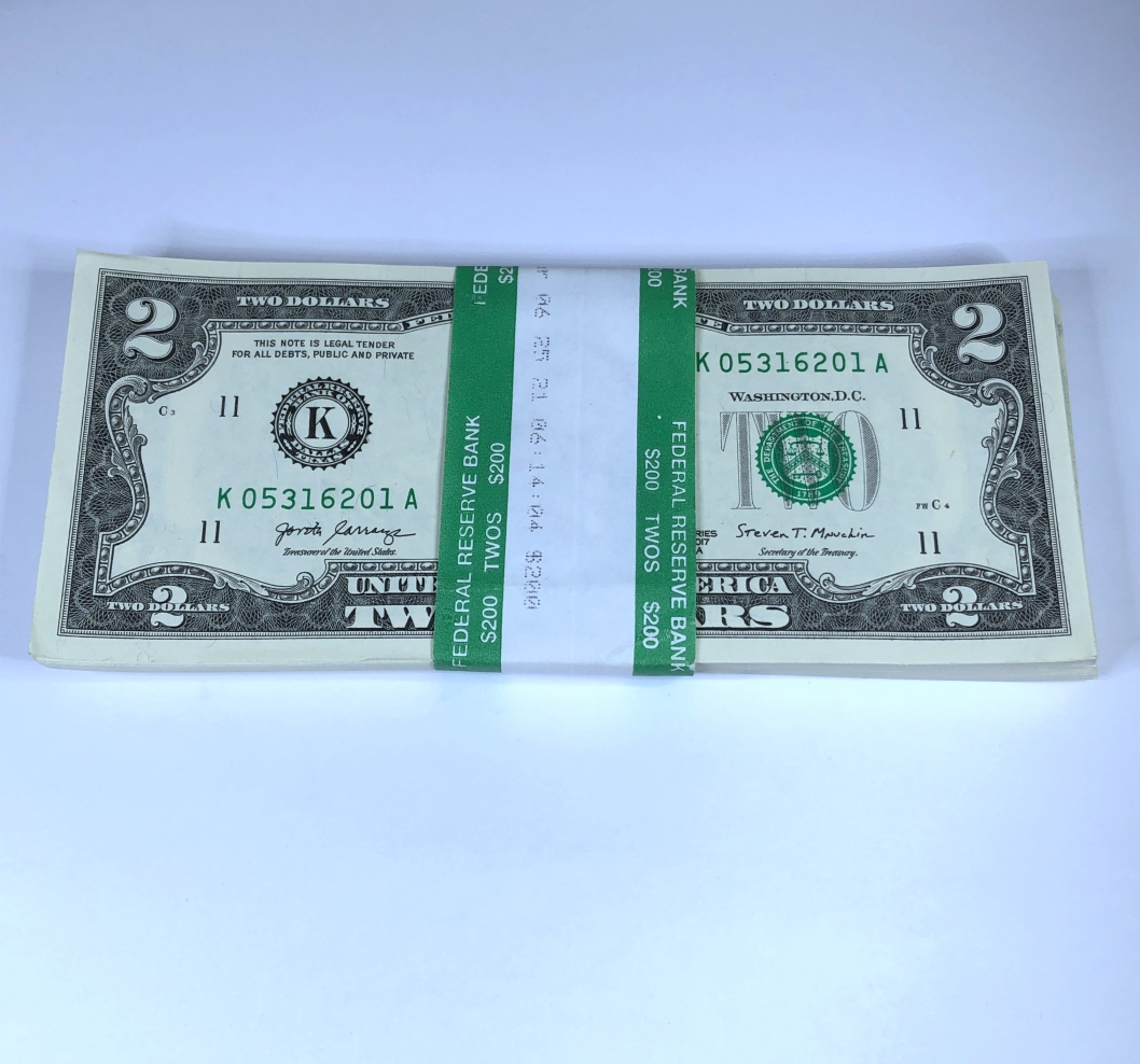 Lot of 99 $2 Bills in Crisp Unc condition K05316201A-K0316259 ...