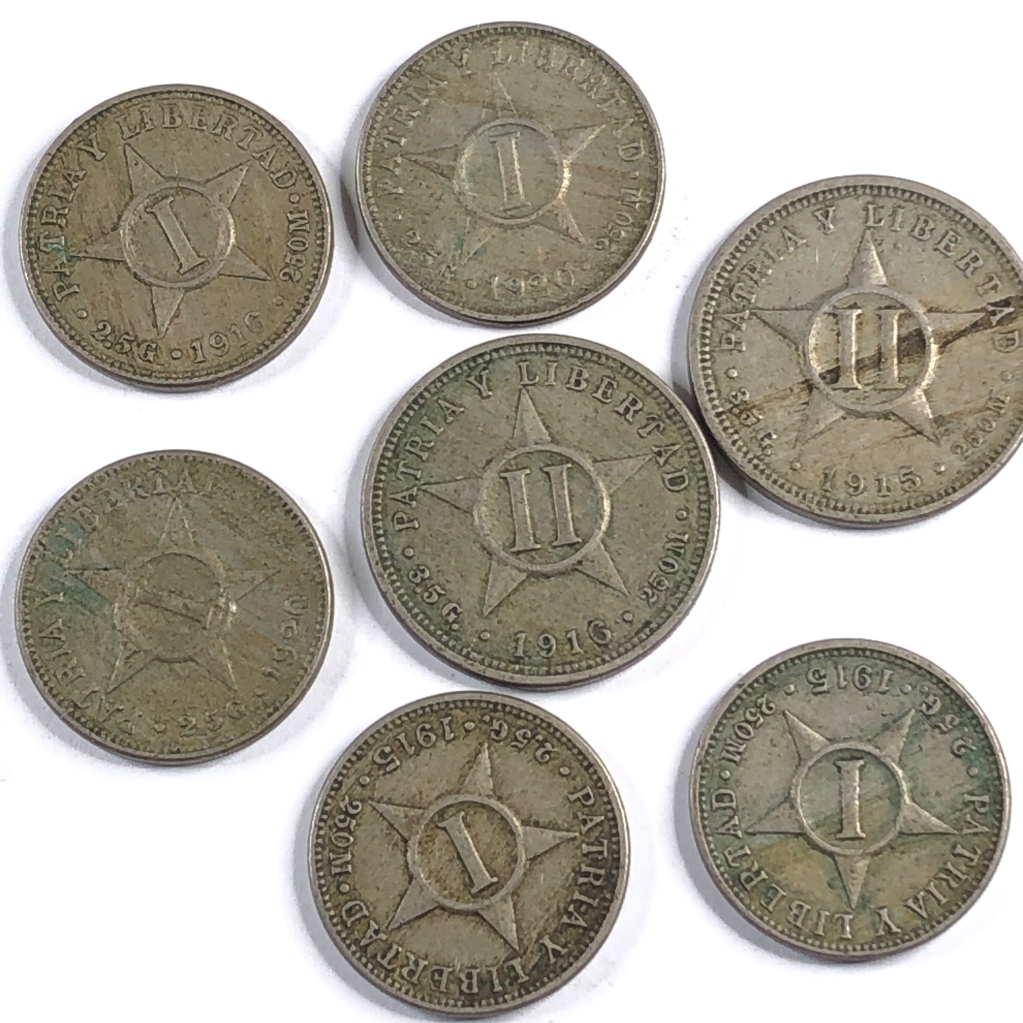 Lot of Cuban 1 & 2 Centavo Coins | Property Room