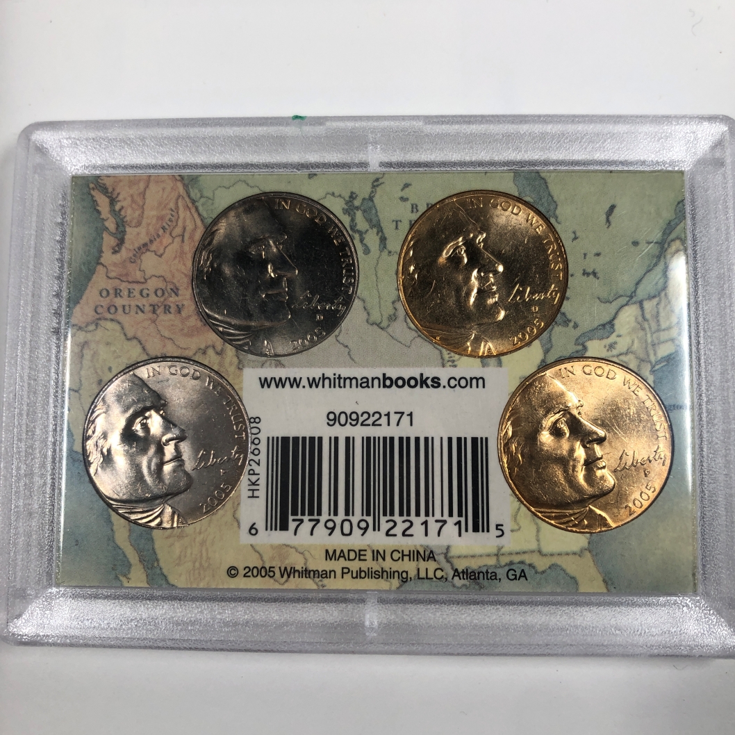 Lot of Four 2005-P & D American Bison Commemorative Jefferson Nickels ...