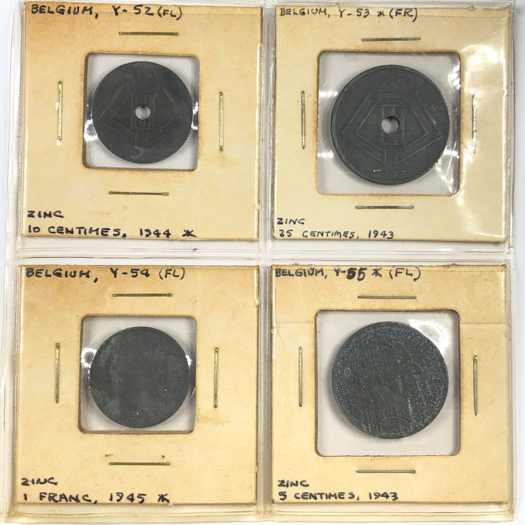 Lot of Four (4) Early to Mid 1900's French Coinage | Property Room