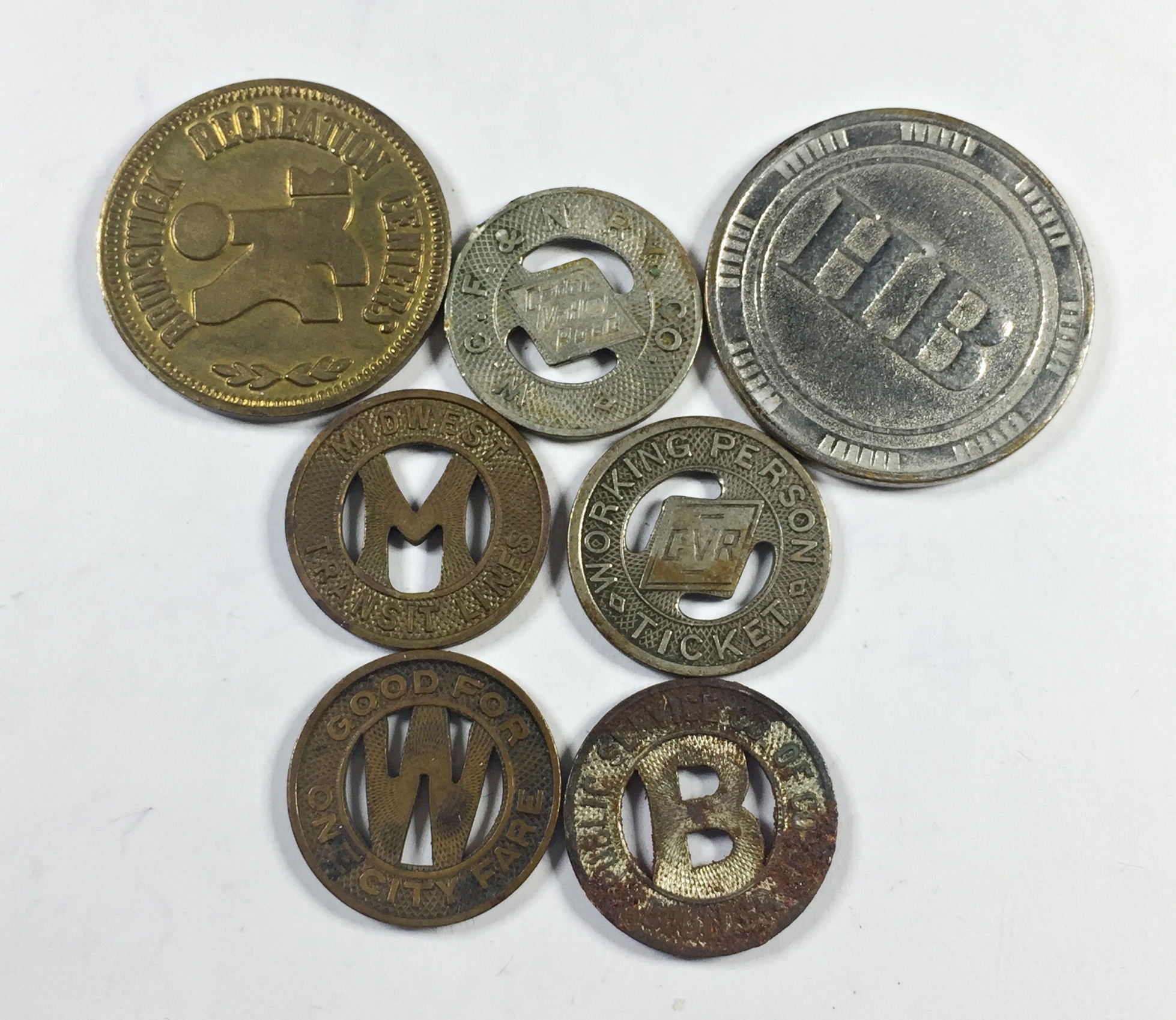 Lot of Six Tax and Trade Tokens | Property Room