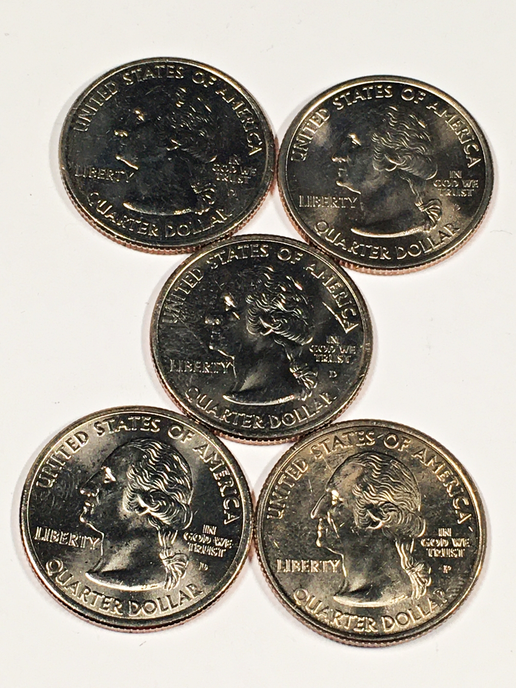 Five 2001 Colorized State Quarters*High Grade | Property Room