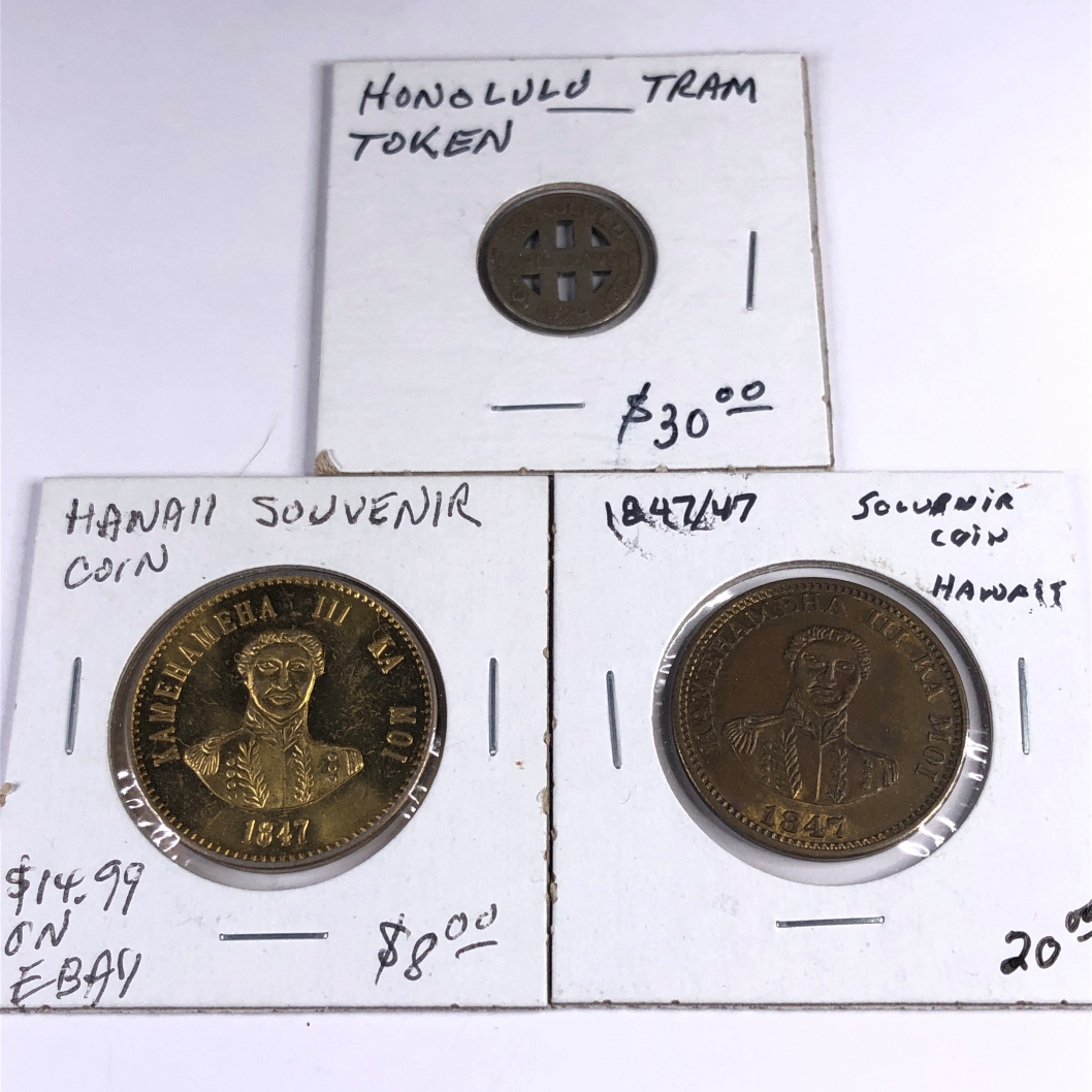 Lot of Three Hawaii Fare Tokens/Medallions | Property Room