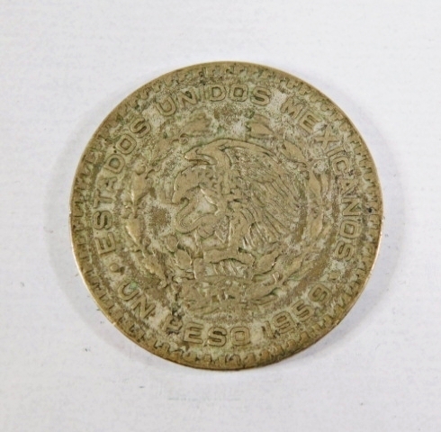 Lot of Two 1959Mo Mexican Silver Pesos | Property Room