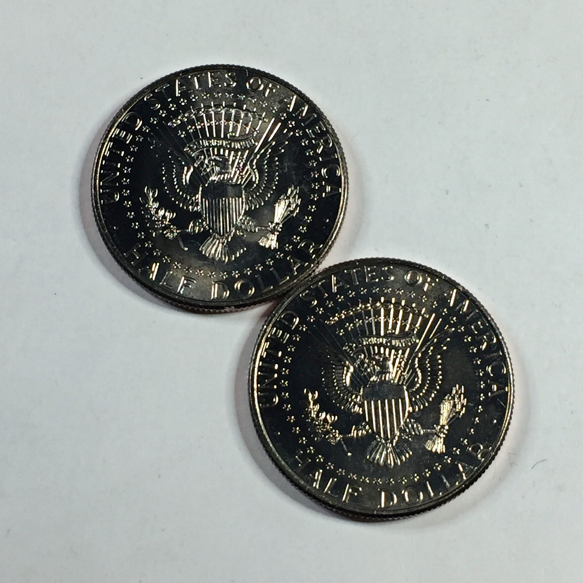 Lot of Two Colorized Kennedy Half Dollars Commemorating the Vietnam War ...