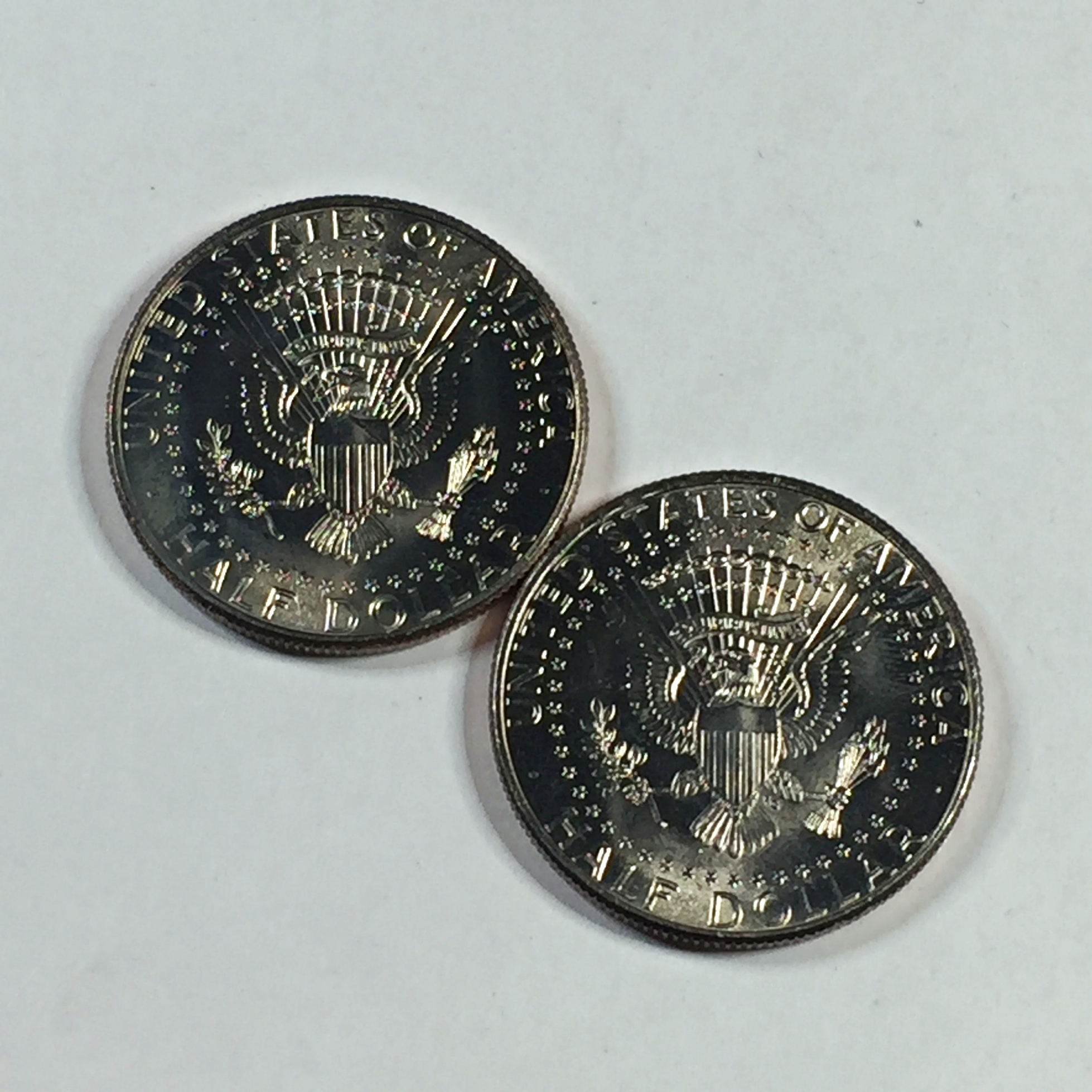 Lot of Two Colorized Kennedy Half Dollars Commemorating the Vietnam War ...