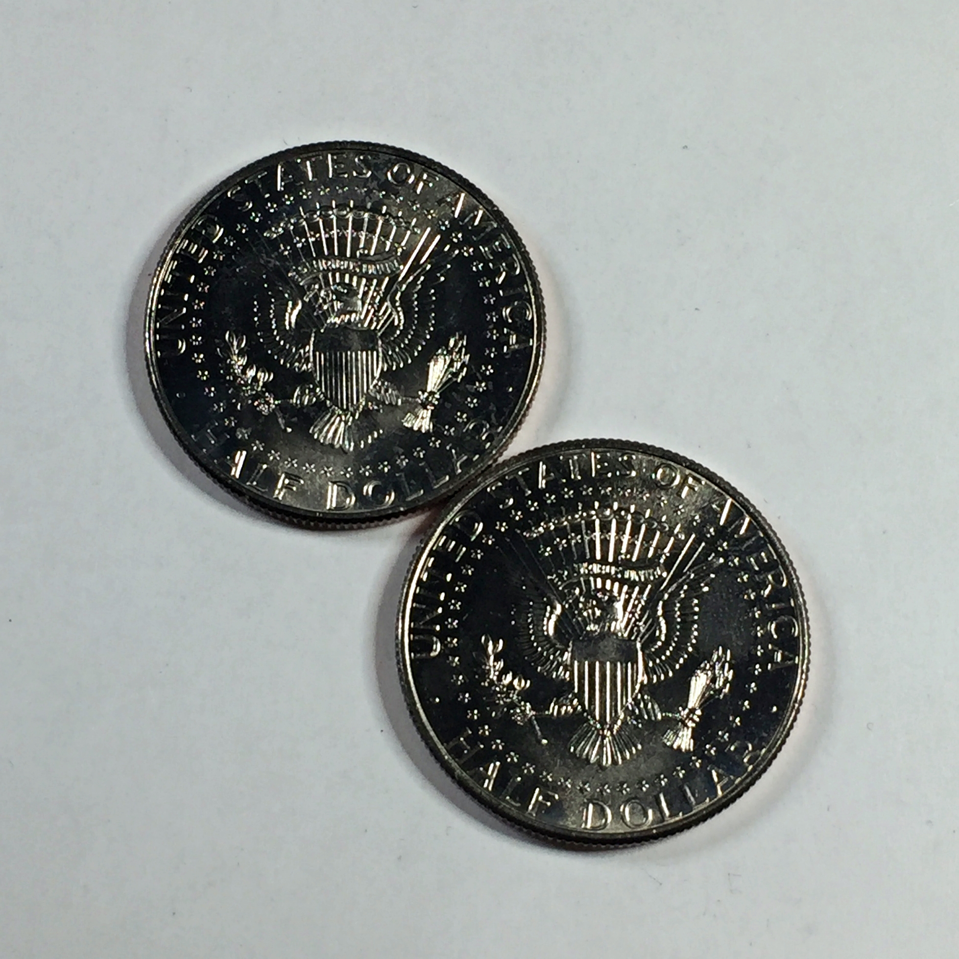 Lot of Two Colorized Kennedy Half Dollars Commemorating the Vietnam War ...