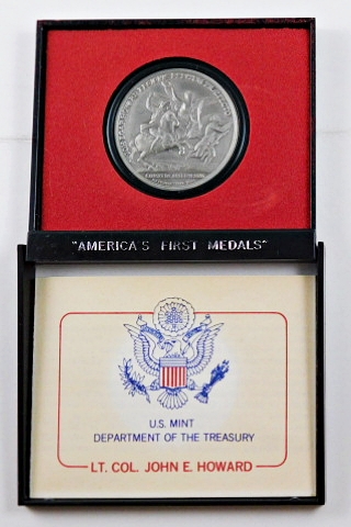 Lt. Col. John E. Howard*America's First Medals*Pewter*In Display Box ...