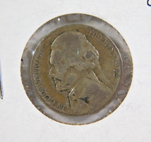 Major Lamination Error*1943-P Silver Wartime Nickel | Property Room