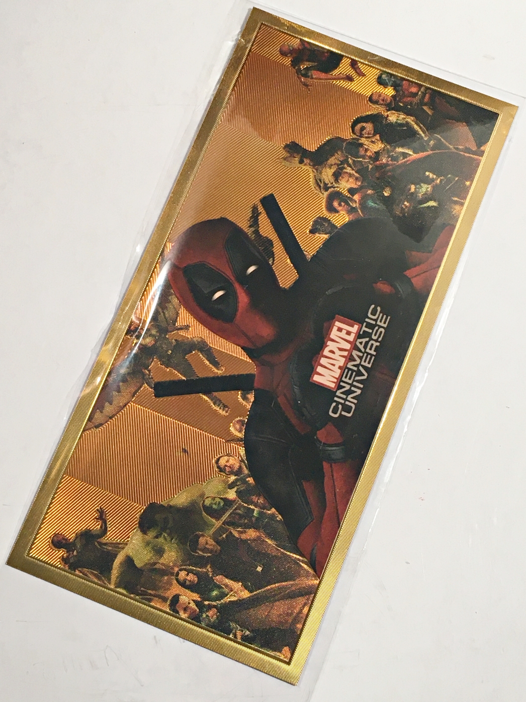 Marvel Studios Gold Foil Dollar Banknote | Property Room