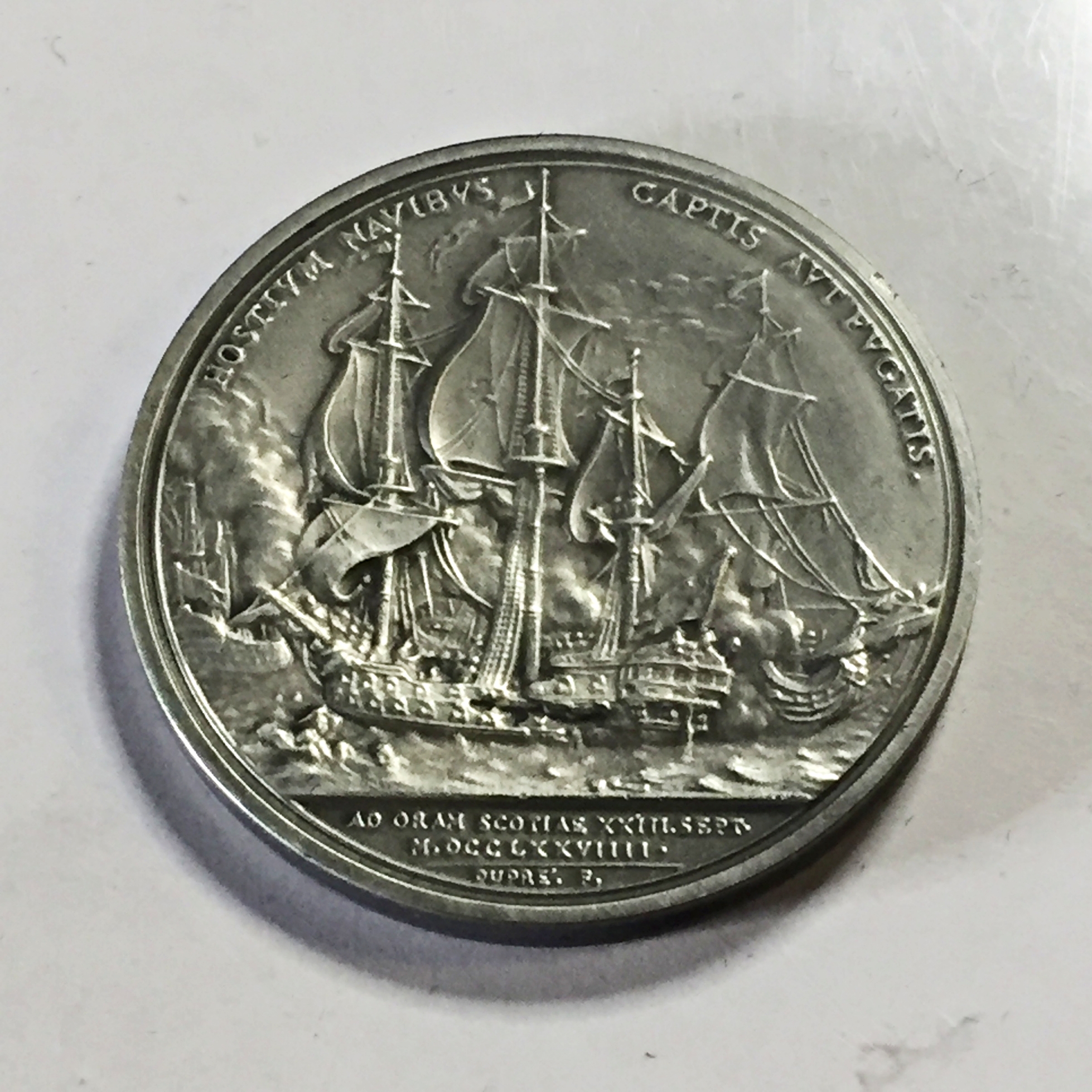 Medal Awarded to Brigadier Captain John Paul Jones For the Capture of ...