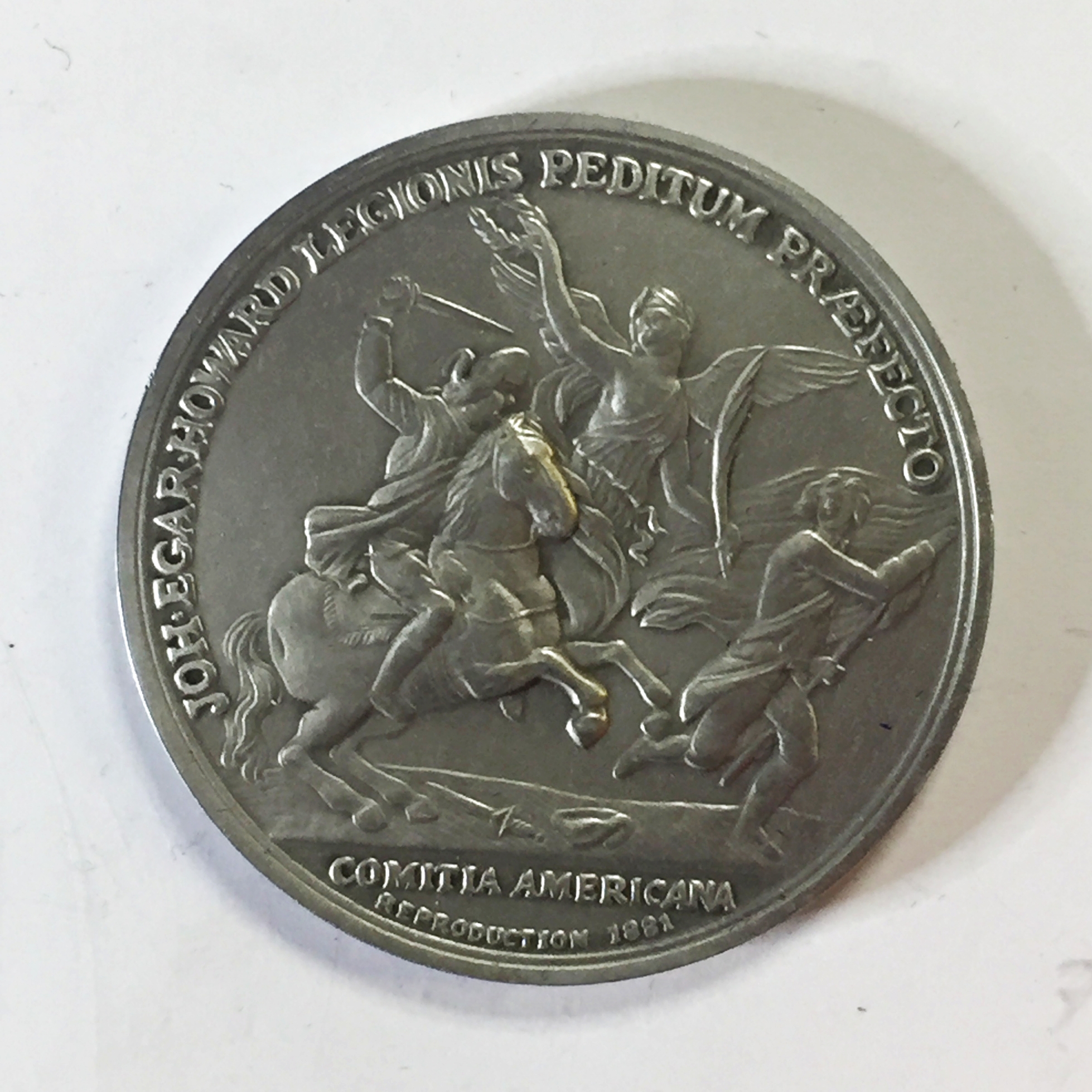 Medal Awarded to Lt. Col. John Eager Howard For Victory at Cowpens 1781 ...