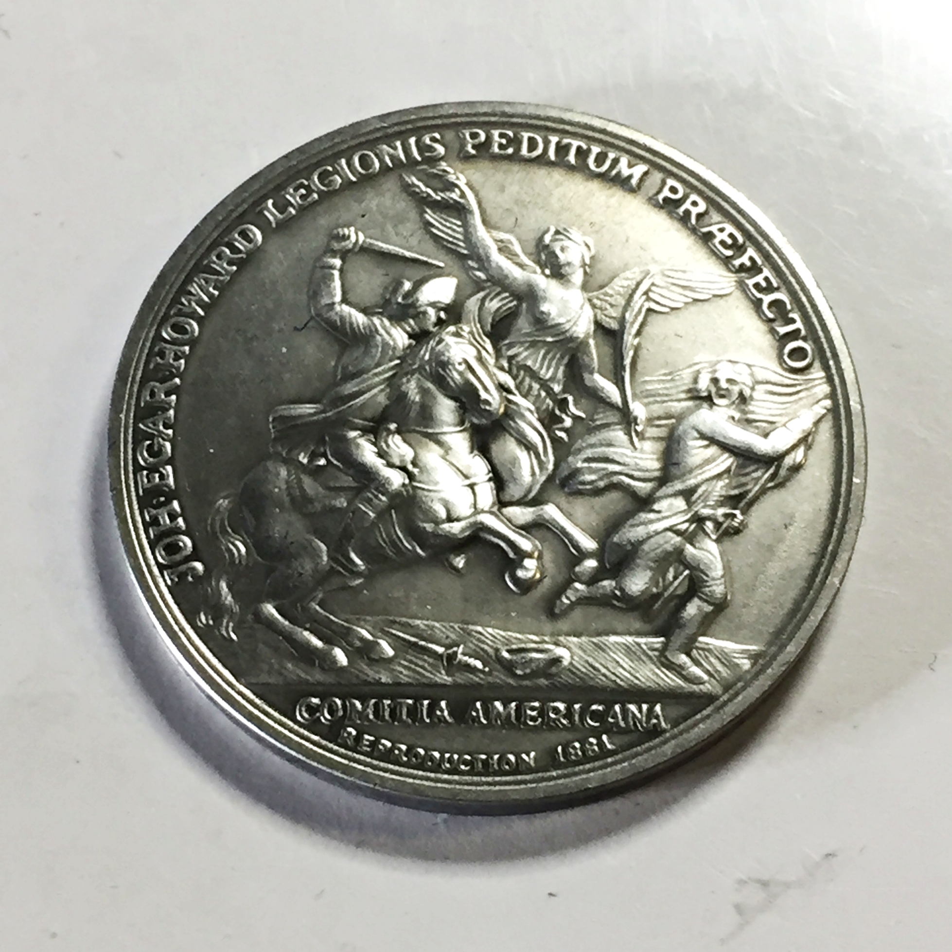 Medal Awarded to Lt. Col. John Eager Howard For Victory at Cowpens 1781 ...