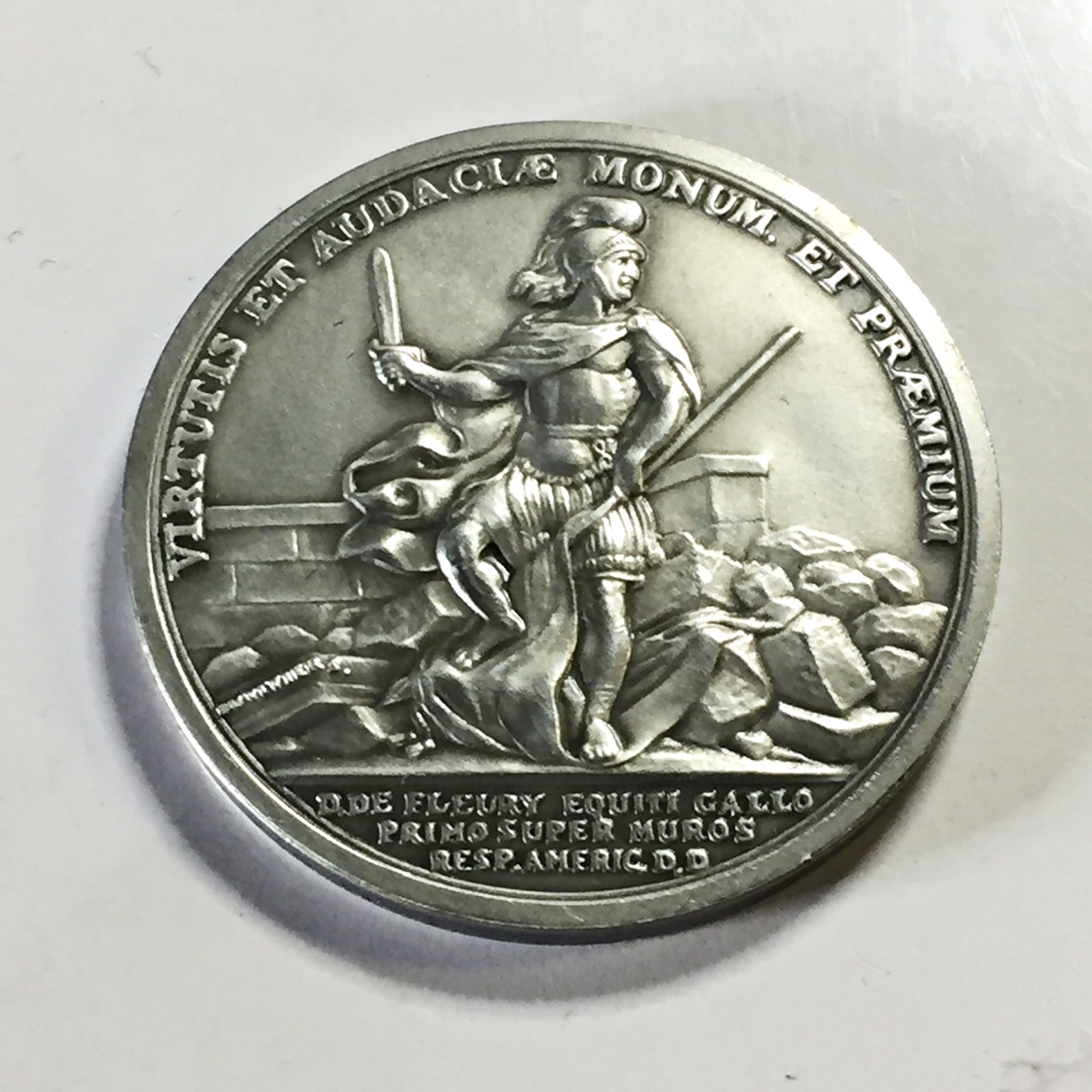 Medal Awarded to Lt. Col. Louis De Fleury For the Storming at Stony ...