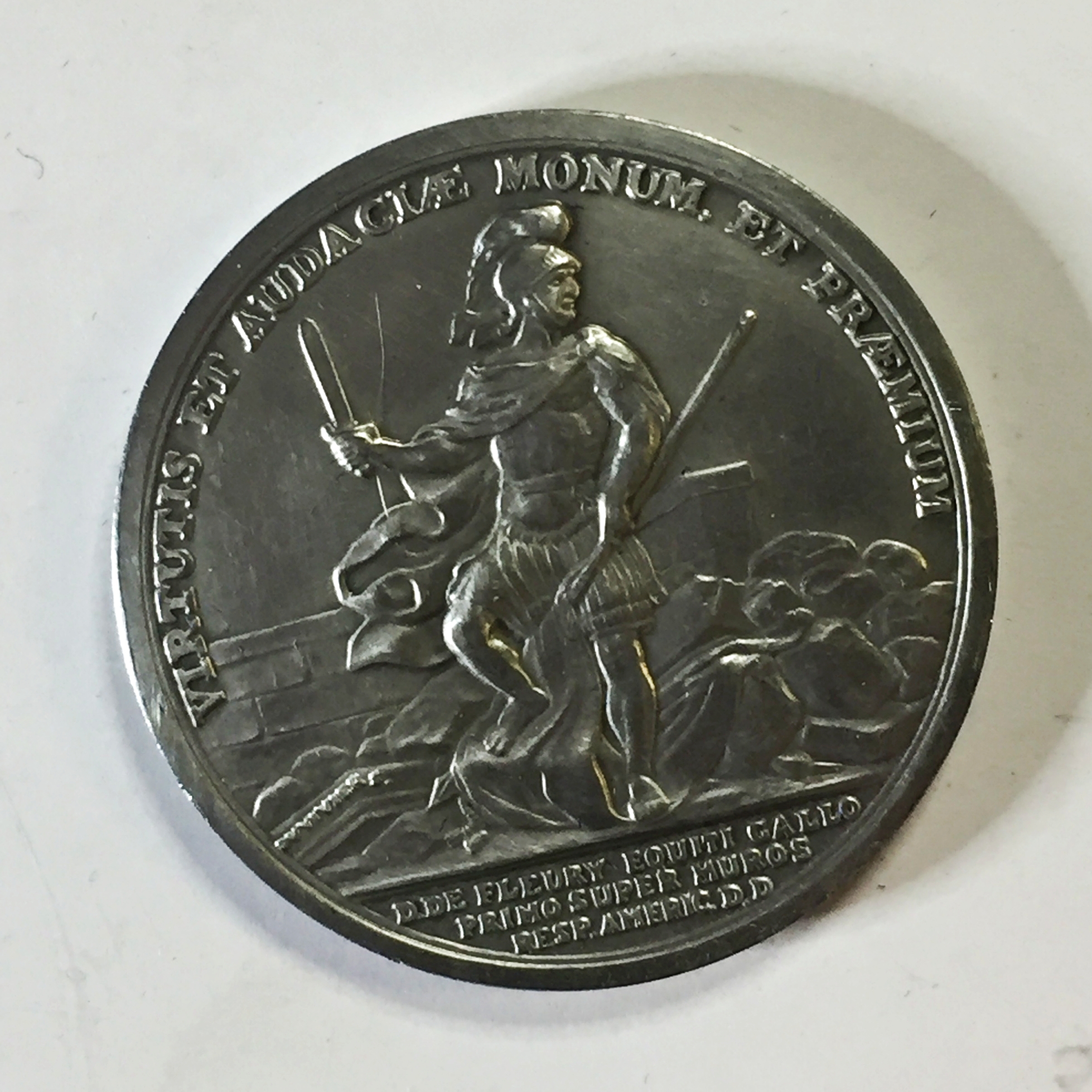 Medal Awarded to Lt. Col. Louis De Fleury For the Storming of Stony ...
