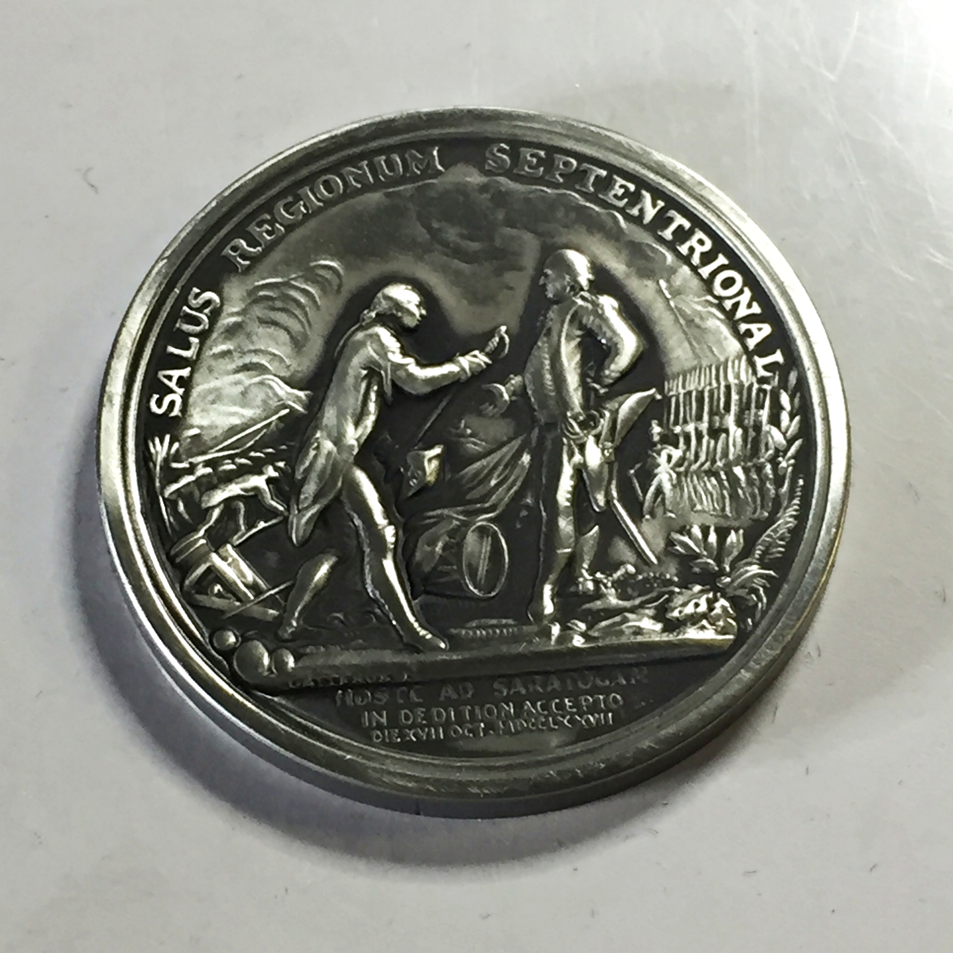 Medal Awarded to Major General Horatio Gates For the Victory at ...