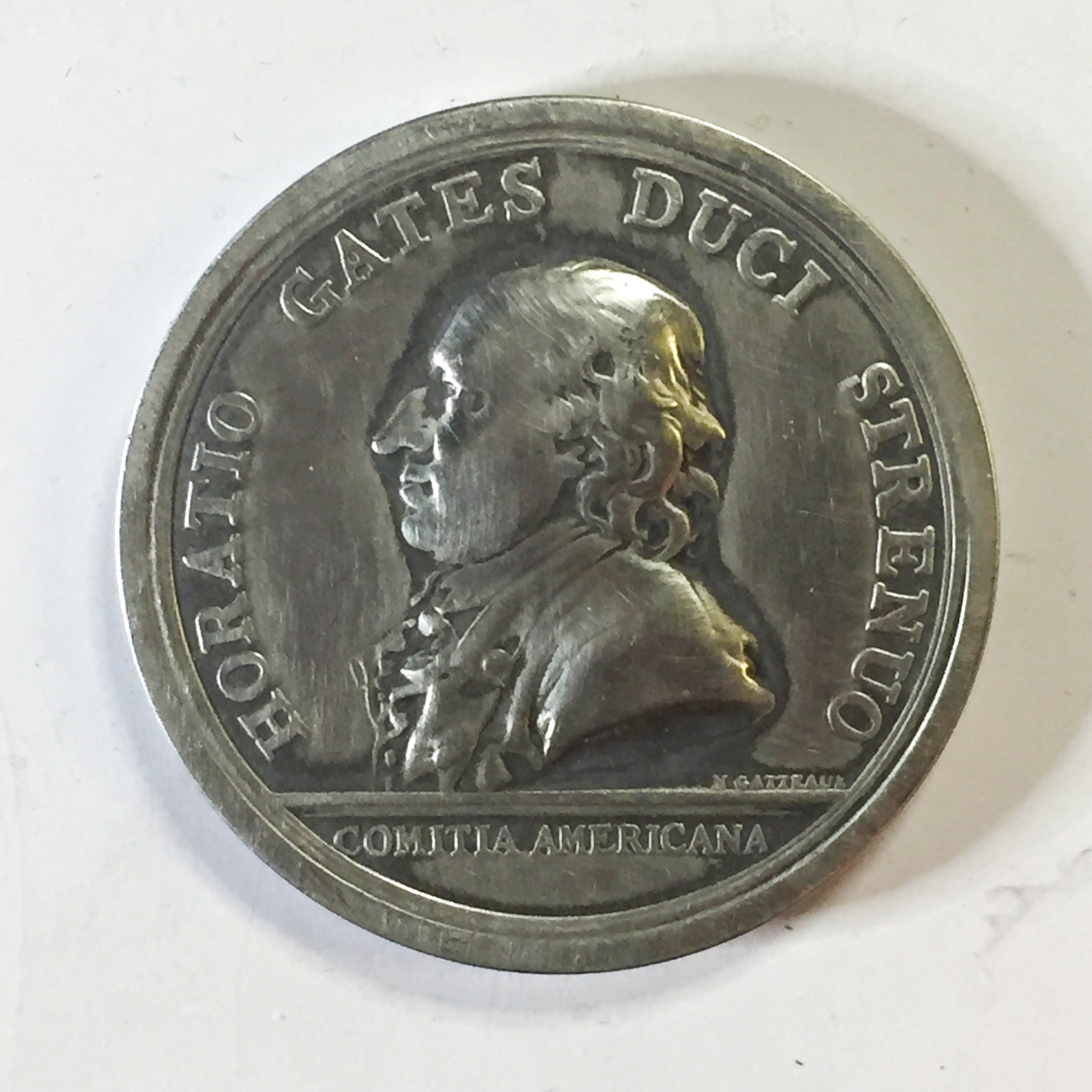 Medal Awarded to Major General Horatio Gates For the Victory at ...