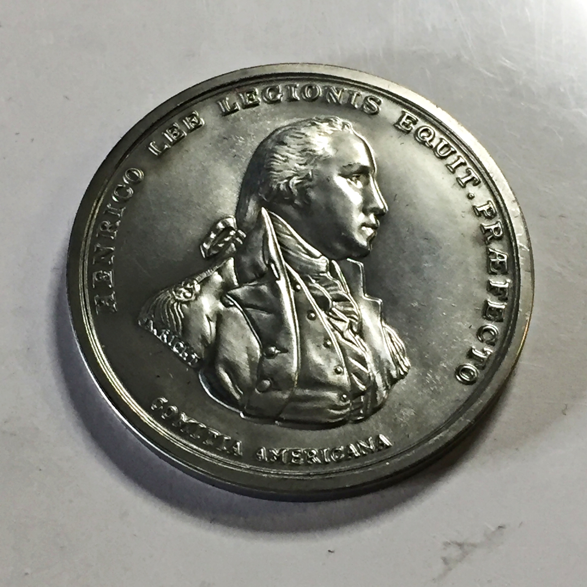 Medal Awarded to Major Henry Lee For the Attack on Paulus Hook 1779*1.5 ...