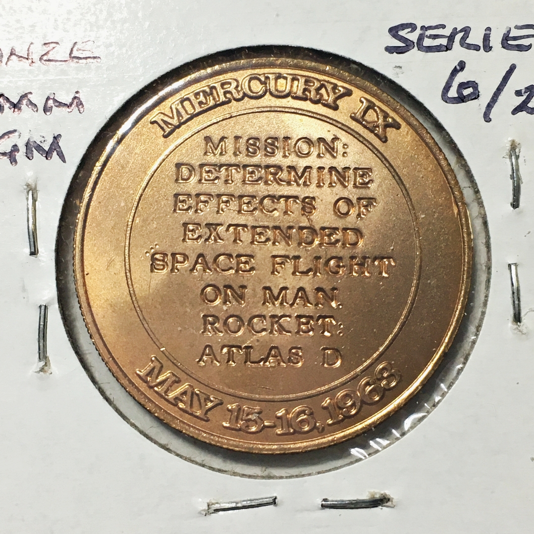 Mercury IX May 15-16 1963 Medal | Property Room