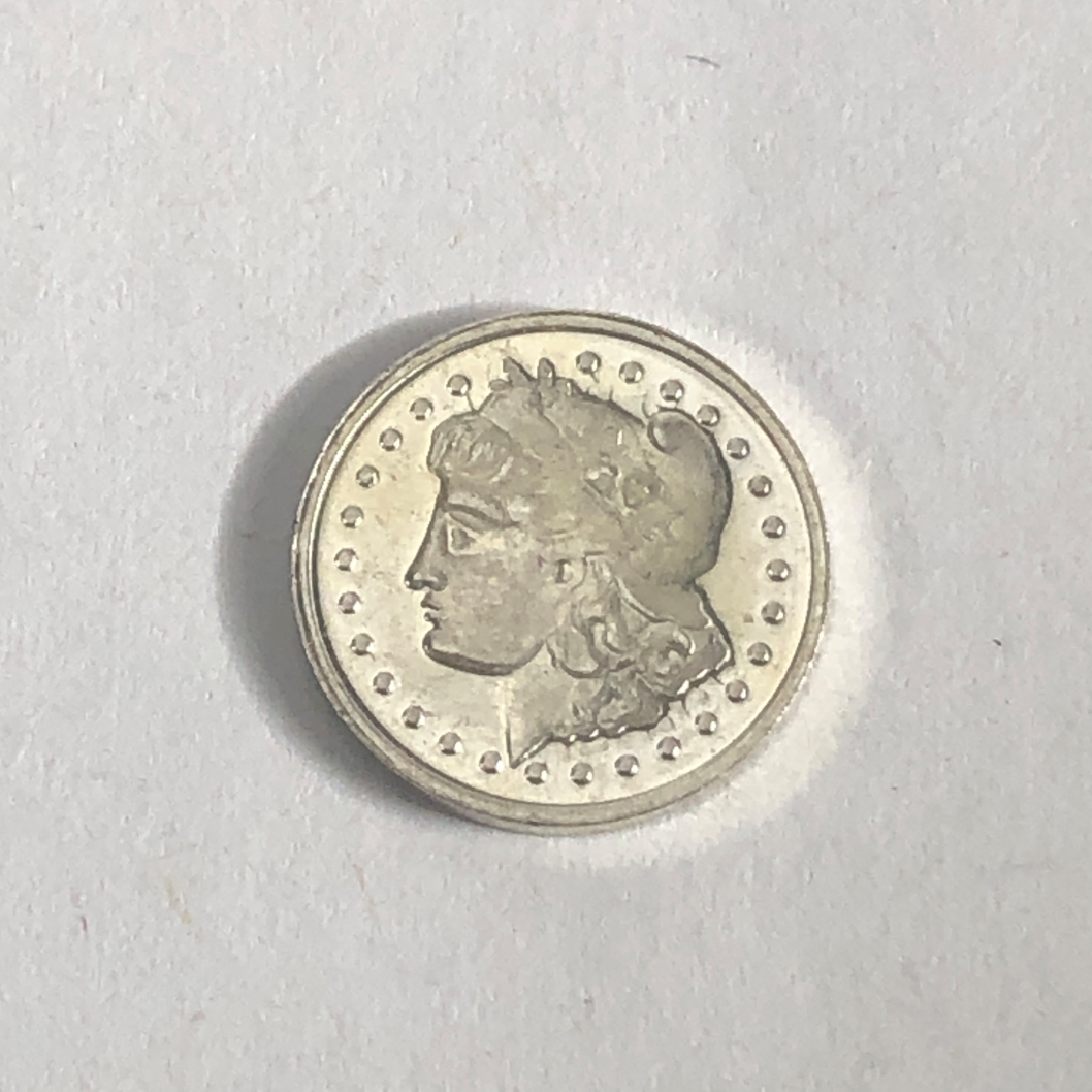 Mercury Type 1 Gram 999 Silver Round High Grade Cameo | Property Room