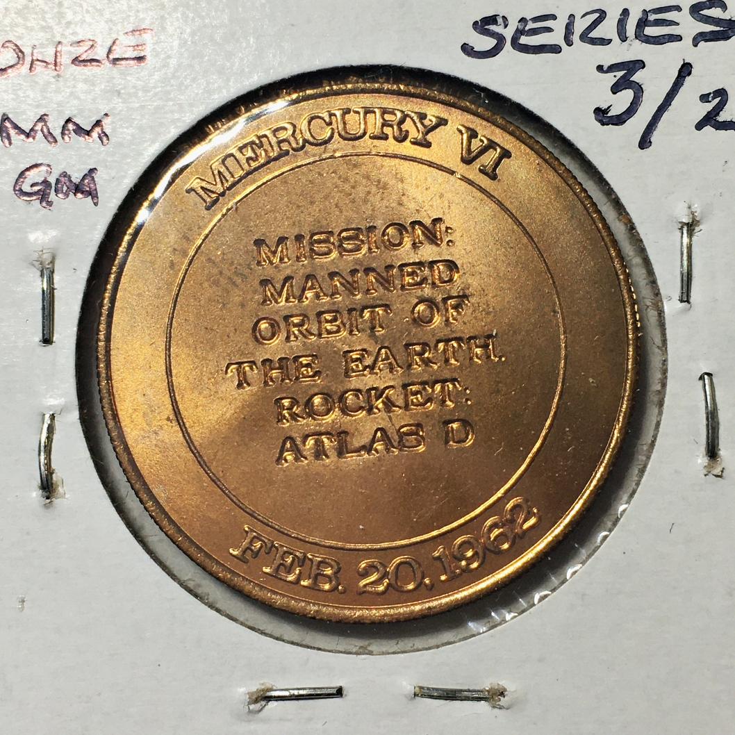 Mercury VI February 20 1962 Medal | Property Room