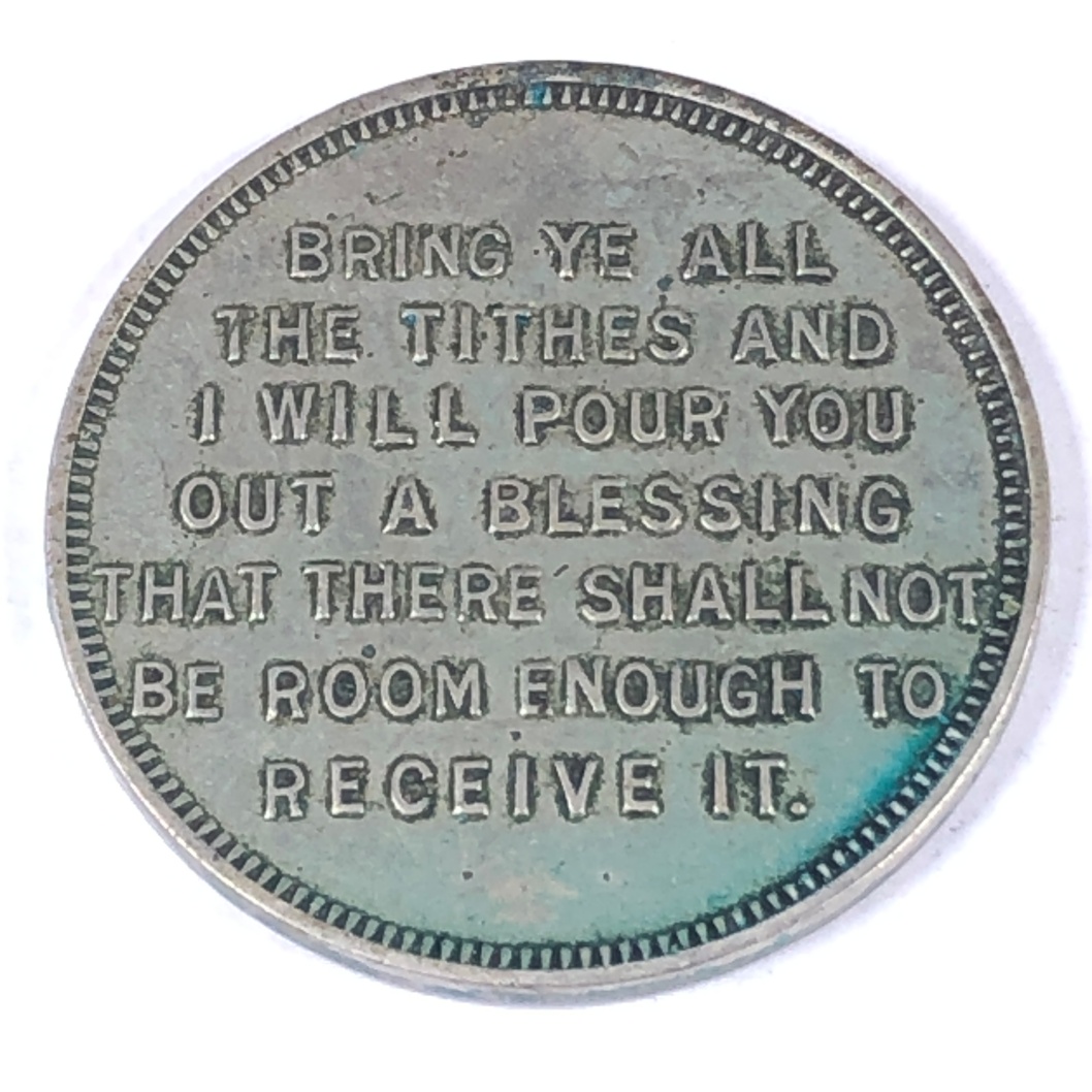 Methodist Men Tithing Token*One Tenth is the Lord's | Property Room