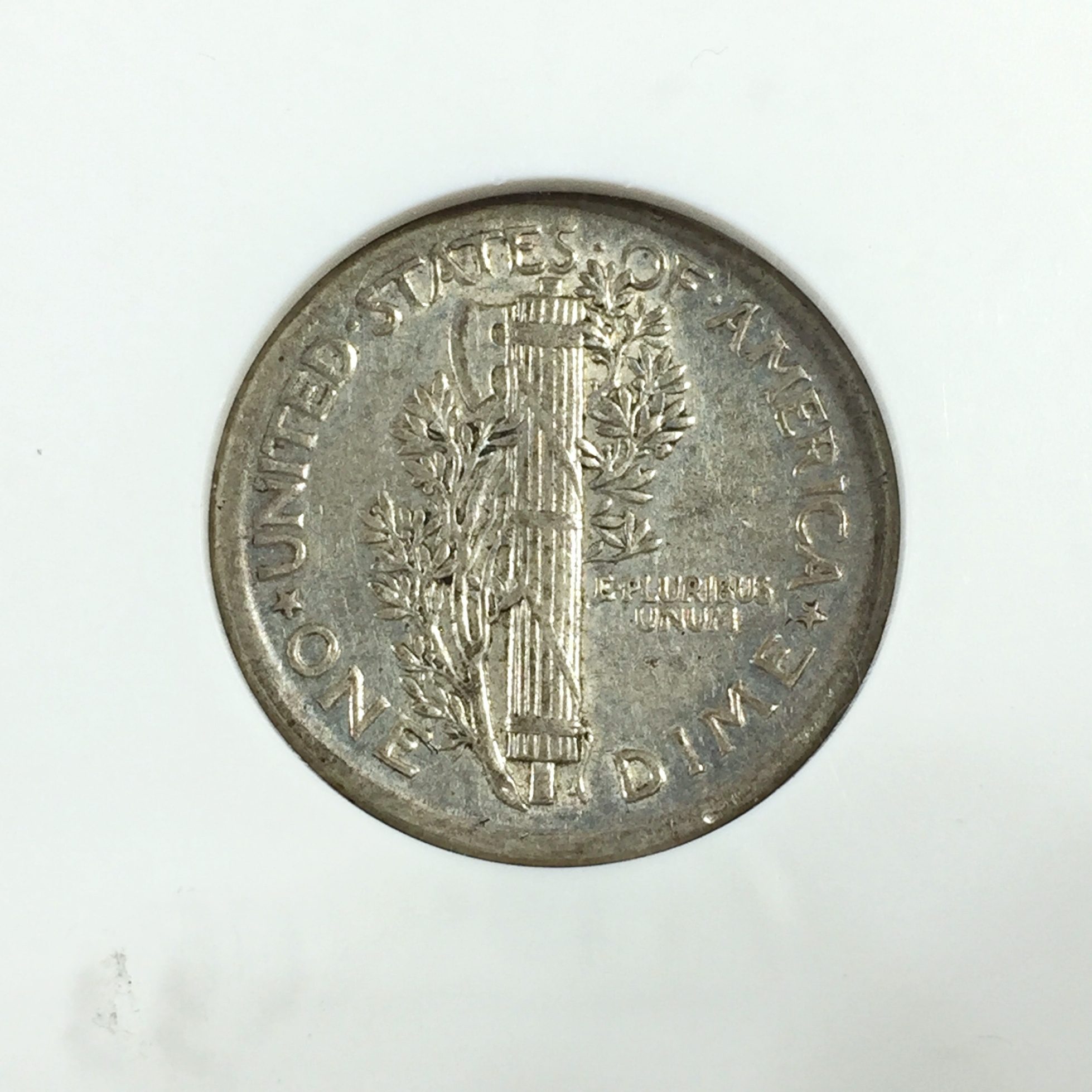 MINT ERROR 1944 Mercury Silver Dime PARTIAL COLLAR Error ANACS Graded ...