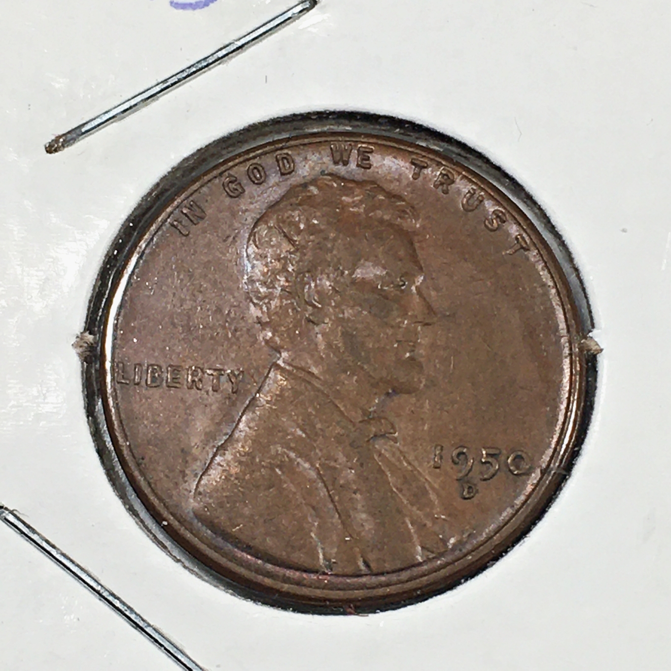 MINT ERROR*1950-D/D Lincoln Head Wheat Cent | Property Room