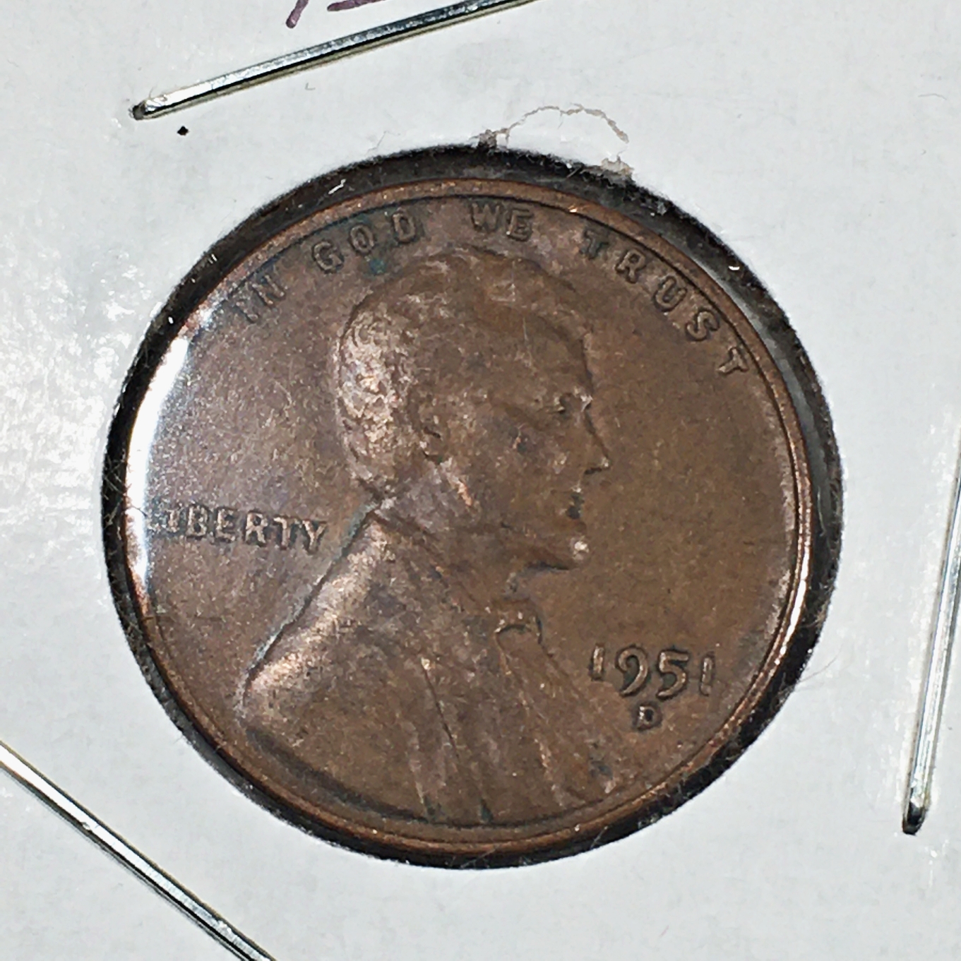 MINT ERROR*1951-D/D Lincoln Head Wheat Cent | Property Room