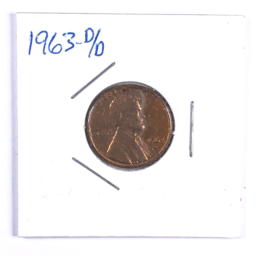 MINT ERROR*1963-D/D Lincoln Head Memorial Cent | Property Room