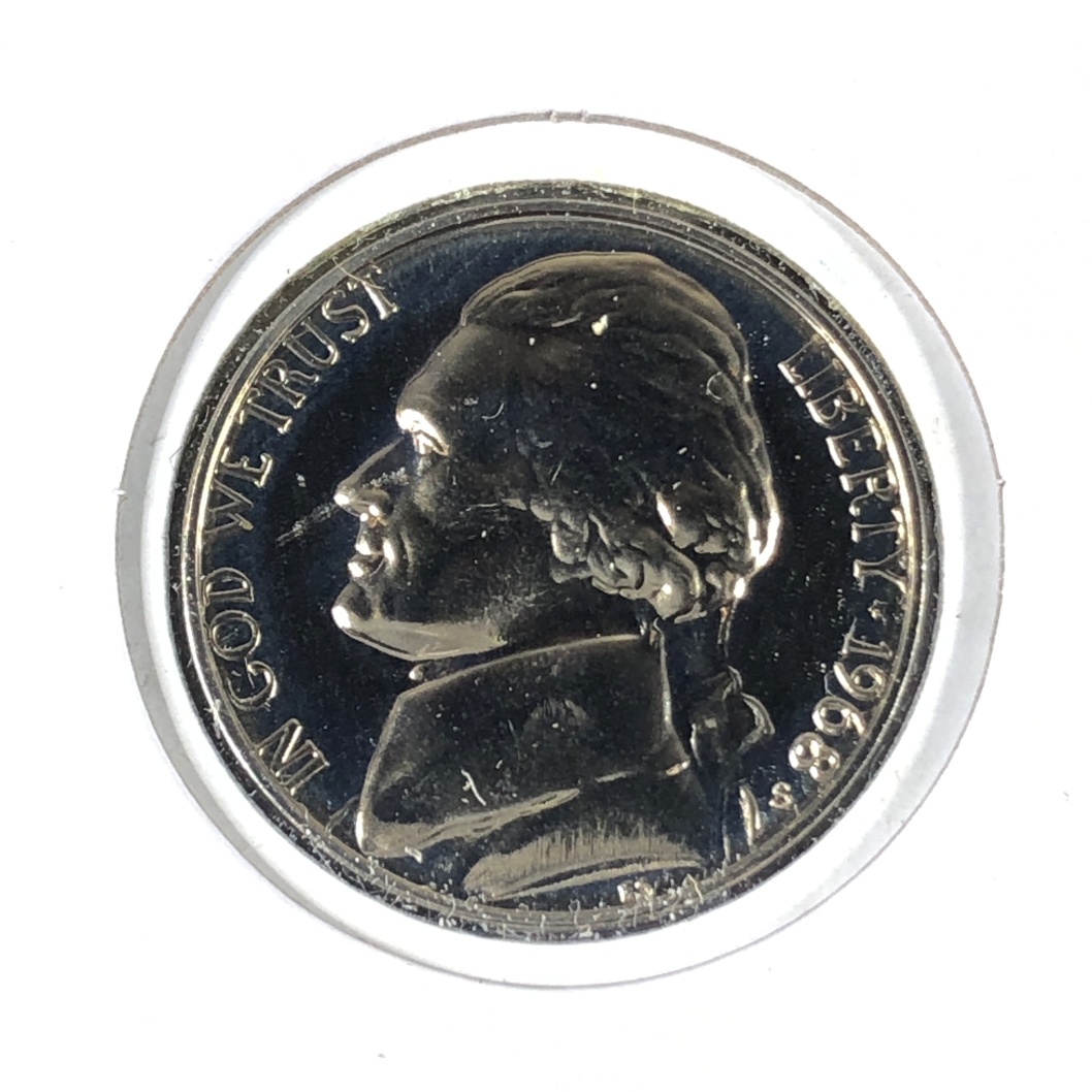 MINT ERROR*1968-S Proof Jefferson Nickel*Double Die Obverse | Property Room