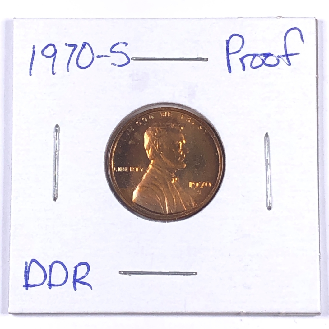 MINT ERROR*1970-S Proof Lincoln Head Memorial Cent*Double Die Reverse ...