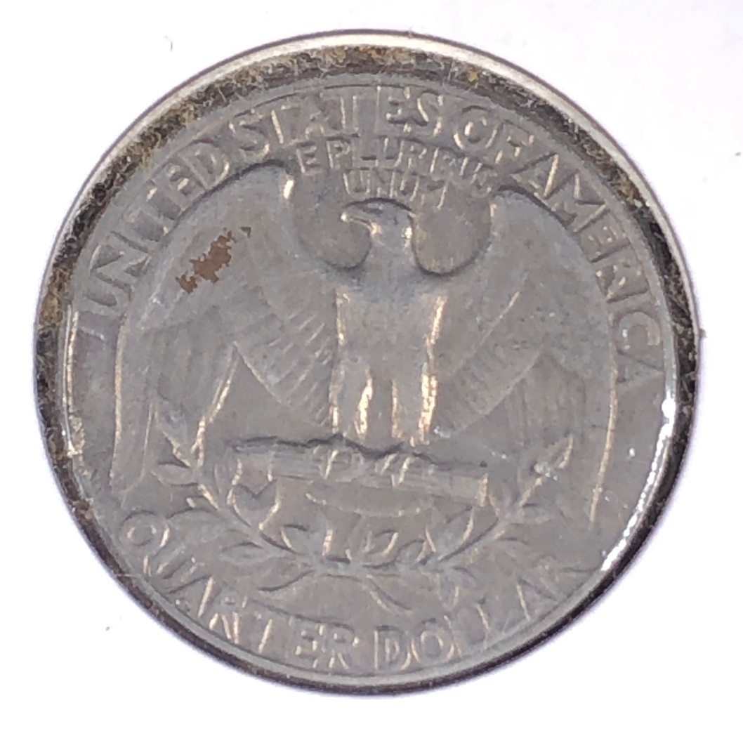 MINT ERROR*1972-D Washington Quarter*Chipped Die | Property Room