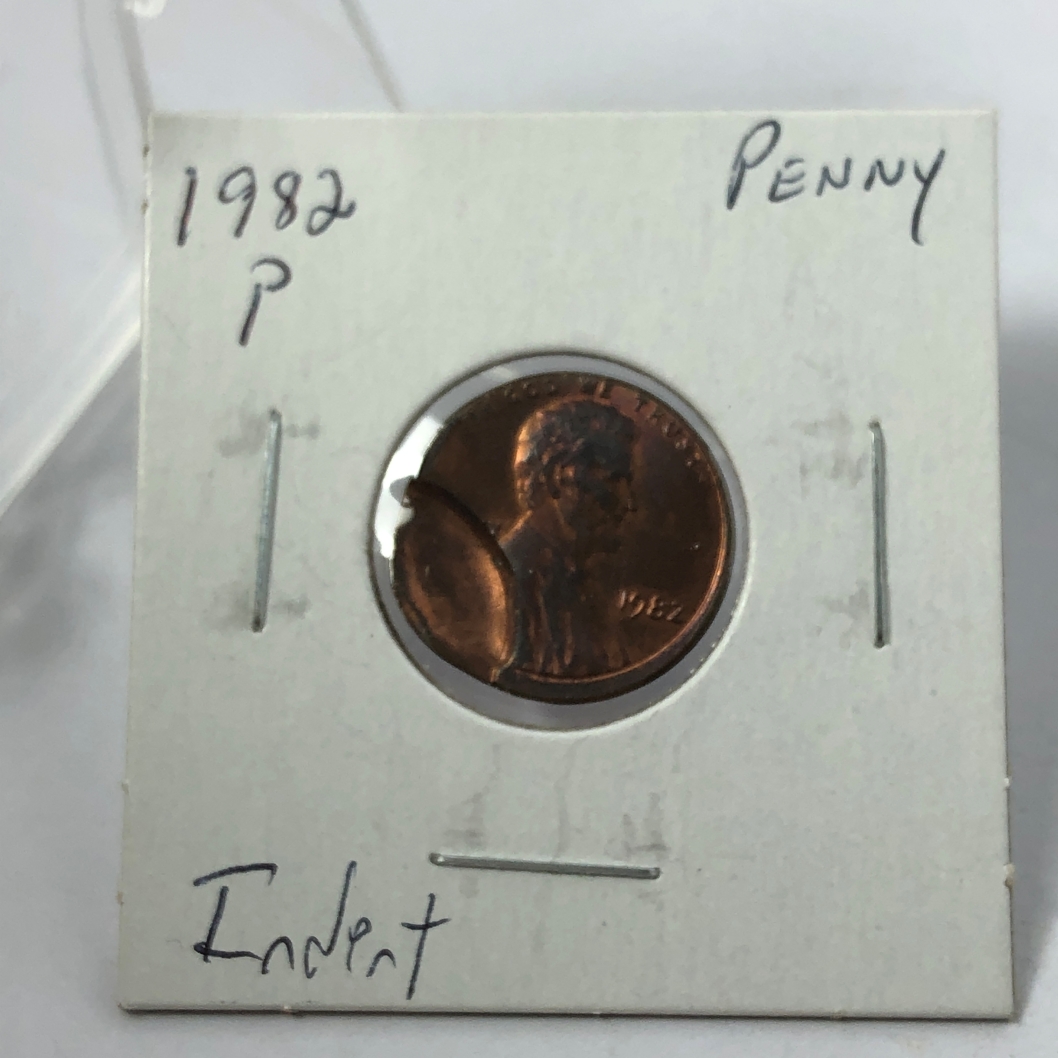 MINT ERROR*1982 Lincoln Memorial Cent*Indention*High Grade | Property Room