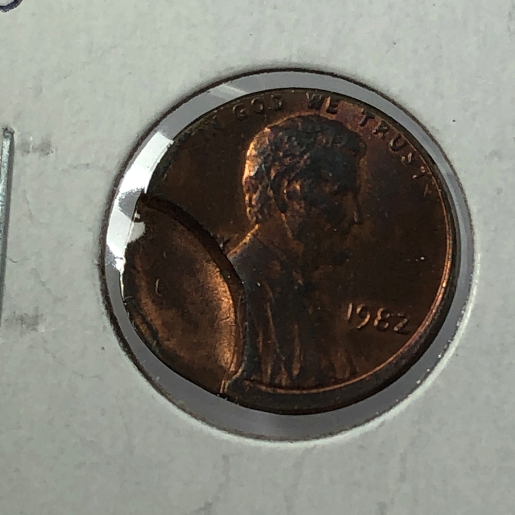 MINT ERROR*1982 Lincoln Memorial Cent*Indention*High Grade | Property Room