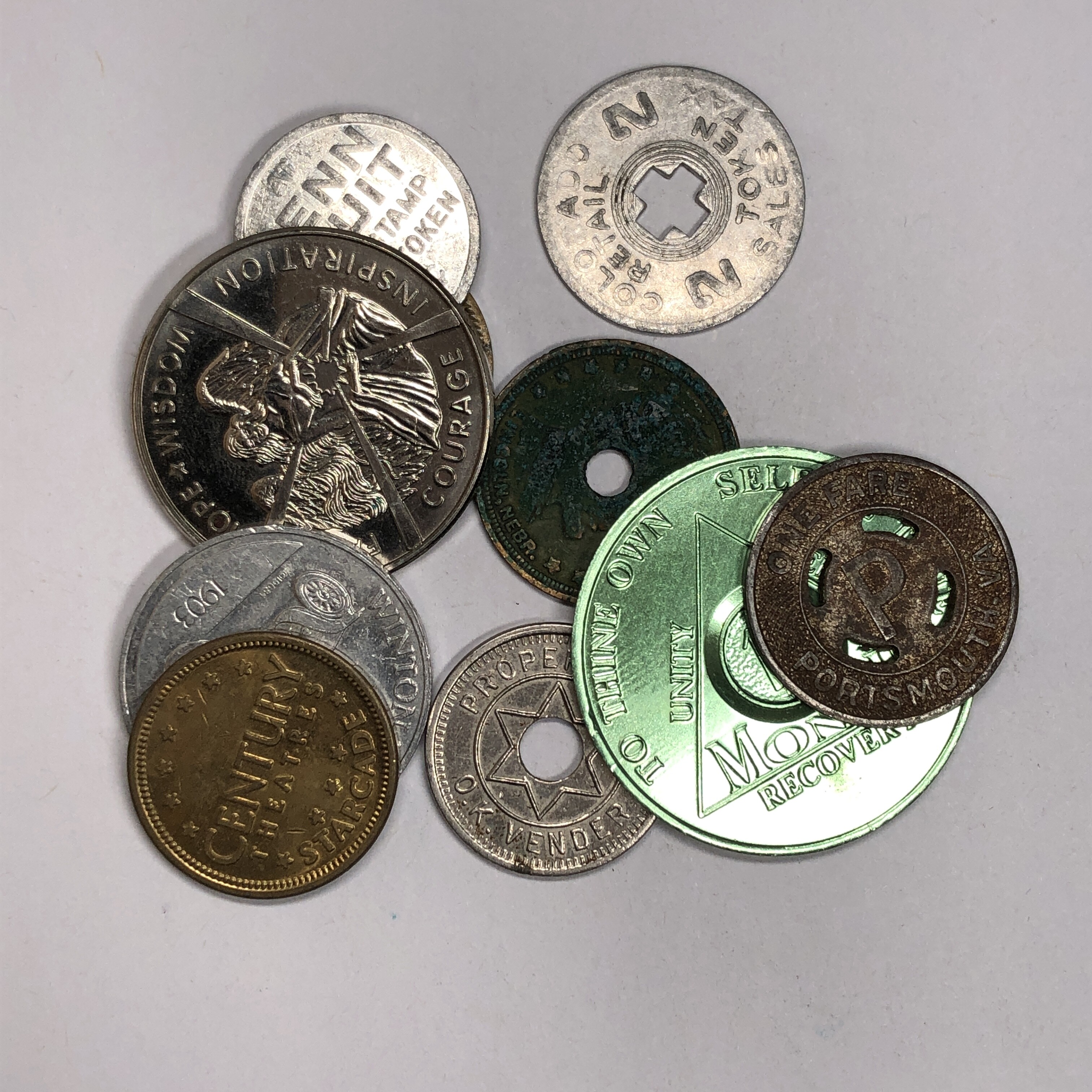 Mixed Lot of Tokens Including Lincoln Traction Co Token | Property Room