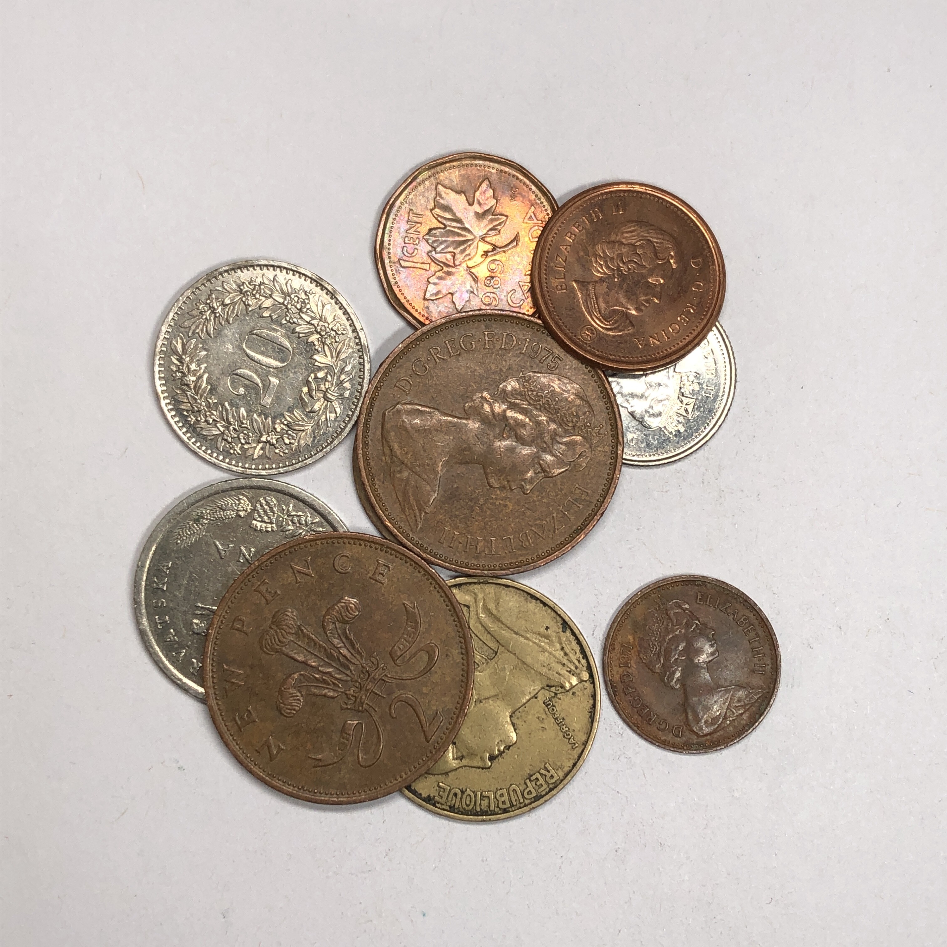 Mixed Lot of World Coins *Nice Assortment France Hong kong | Property Room