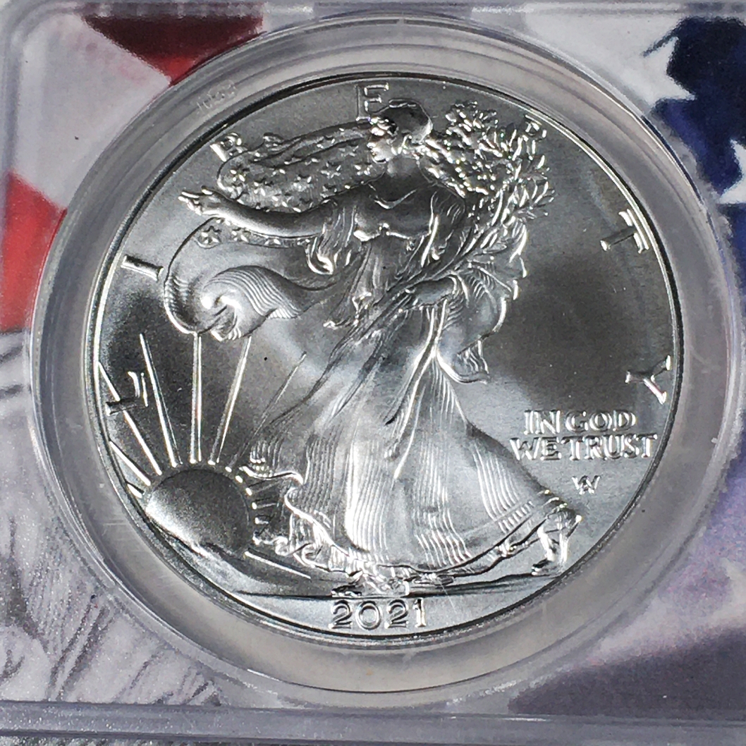 MS70 First Strike Type 2 2021 $1 American Silver Eagle - Graded by ANACS | Property Room