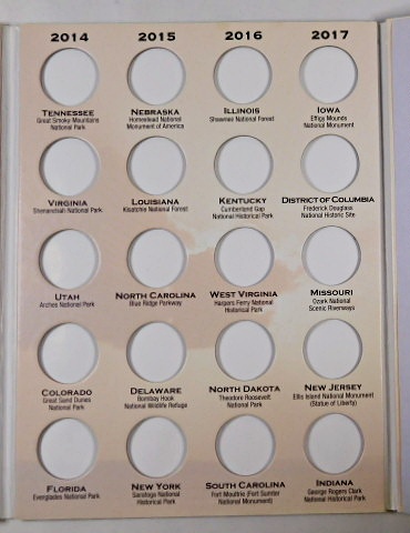 National Park Quarters Collector's Folder 2010-2021*Includes 12 ...
